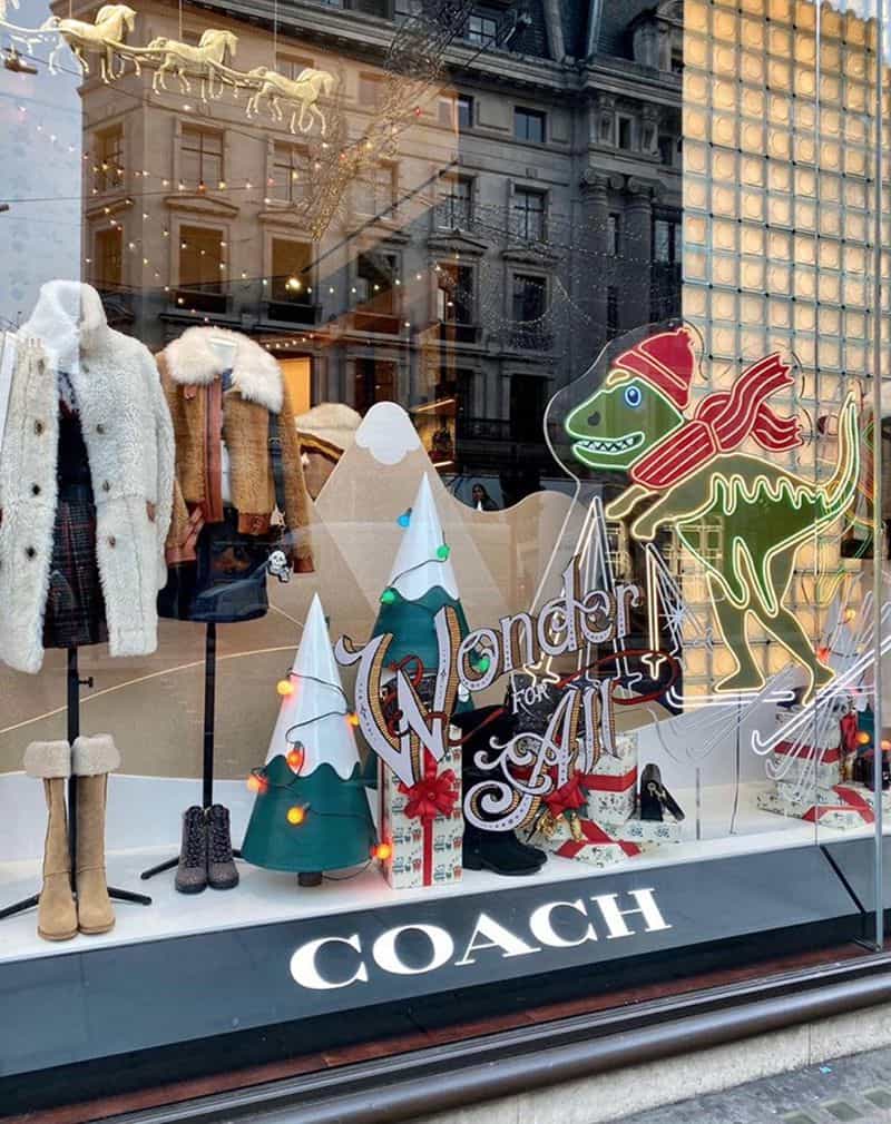 String Light for 2019 Coach Window Display