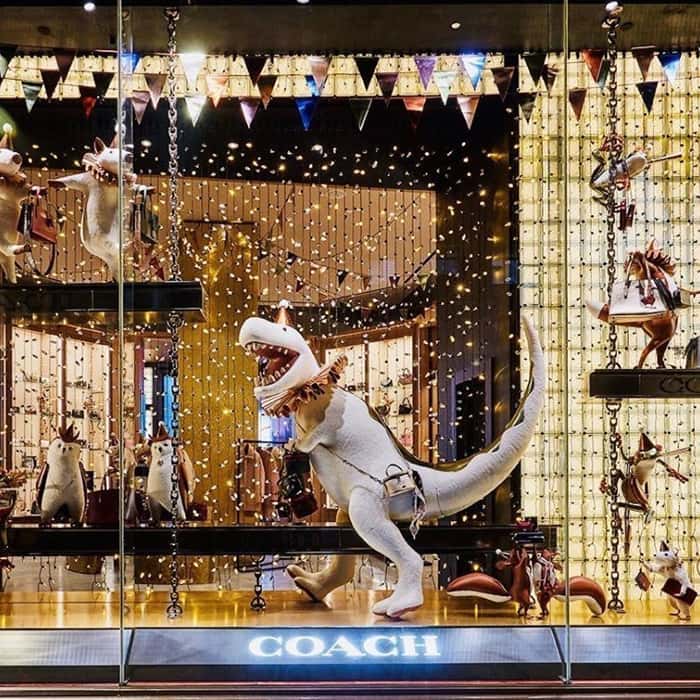 String Light for 2018 Coach Window Display