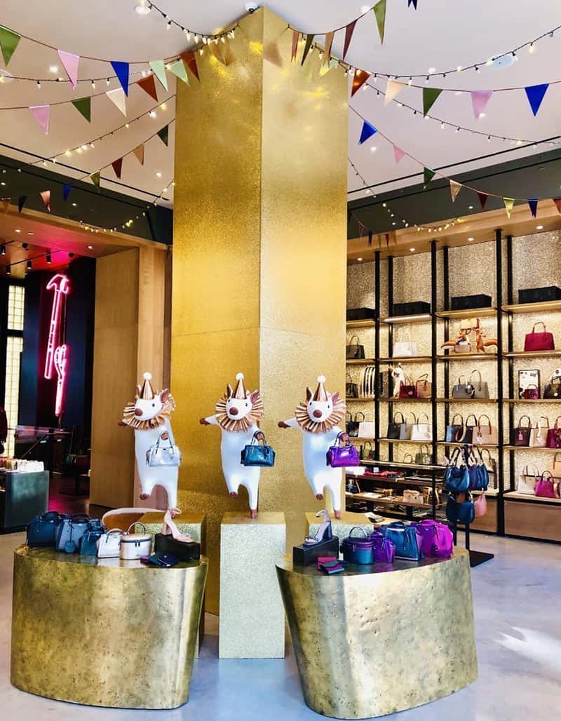 String Light for 2018 Coach Window Display