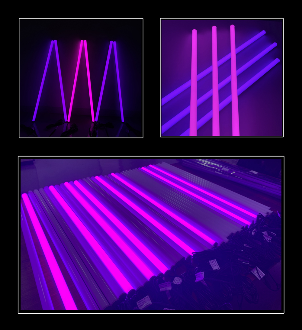 LED Tube D30 In single or RGB color
