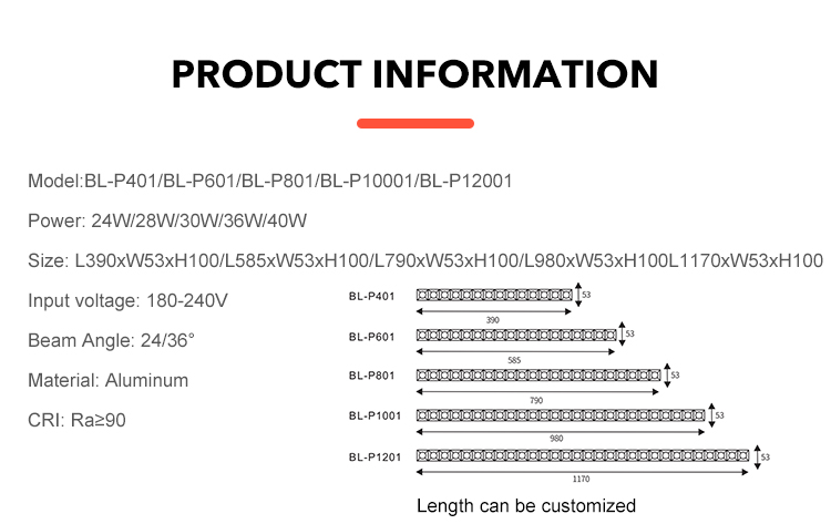 LED Linear fresh light-HM-P1001