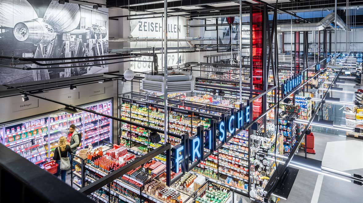 Supermarket Lighting Design | Are those lights on the shelf the right way?