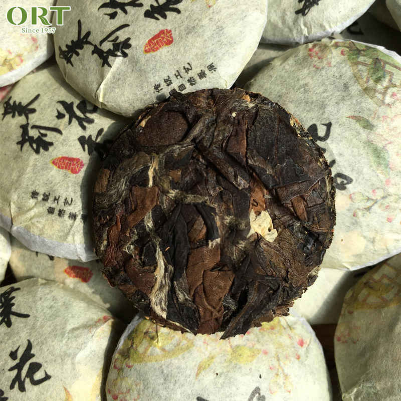 Jasmine white tea 5g in mini cake tuo cha biscuit cube shape